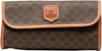 Celine Clutches - Macadam Coated Canvas Clutch - Gr. unisize - in Braun - für Damen