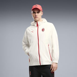 Puma AC Milan PUMATECH Relaxed Jacke mit Rei&szlig;verschluss Herren, Kleidung, Grau, XXL