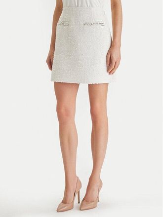 Guess Minirock W6RD56 WJ632 &Eacute;cru Regular Fit