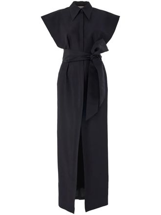 Carolina Herrera Abendkleid mit angeschnittenen &Auml;rmeln - Schwarz