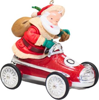 Hallmark 2008 - Santa Takes a Spin - Andenken Ornament Club Exklusiver Artikel