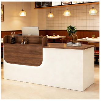 Generic LED-Lichtleiste f&uuml;r die Schublade der Rezeptionstheke Rezeptionstresen mit Theke Rezeptionstisch mit Stauraum Kassentresen f&uuml;r B&uuml;ro Einzelhandel Lobby