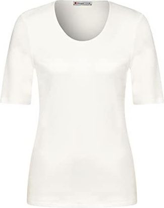 Street One Damen T-Shirt New Palmira, Off White Neu, 42