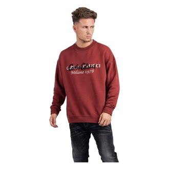 Carlo Colucci Roter Herrenpullover - Stil C5334 79 - - Sweatshirts & Hoodies - Herren - Rot - XS