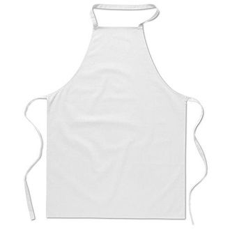 eBuy GB Catering Kochen BBQ Plain Chef s Unisex K&uuml;che Sch&uuml;rze, Baumwolle, wei&szlig;, 31,8 x Papier x 6.81 cm