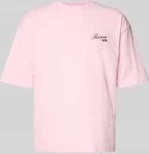 Review T-Shirt mit Rundhalsausschnitt und Label-Print