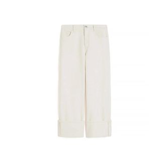 Max Mara Femme, Pantalons, Beige, Taille: 46 FR Wkdgolfo Cropped Pantalons