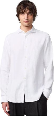 Nn.07 Nn07 - Chemise en Lin Blanc Coupe Classique - Homme - Chemises - Blanc - Taille: XL