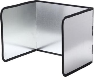 Cabilock Plaque Gaz Anti Projection en Aluminium 3 Panneaux Pliable Protection Contre Les &Eacute;claboussures DHuile pour Cuisine Gazini&egrave;re R&eacute;sistant &Agrave; La Chaleur Fa