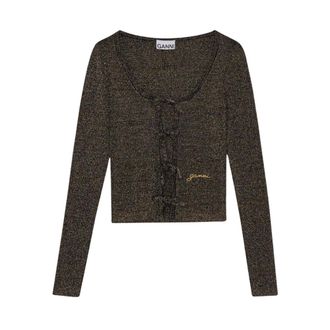 Ganni Damen, Oberteile, Grau, LGröße