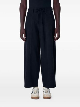 Story mfg. Document drawstring straight-leg trousers - Schwarz