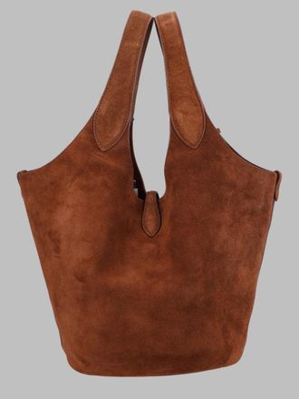 Polo Ralph Lauren Womens Handbag Play Suede Brown Leather Handbags Hand Bags