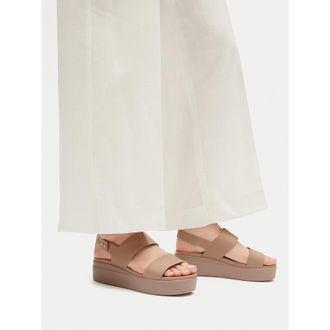 Crocs Sandalen Crocs Brooklyn Low Wedge W 206453 Beige