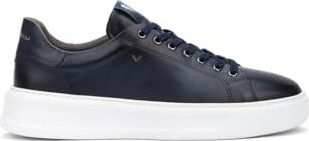 Martinelli Baskets en Cuir Sullivan pour Homme Color Blue