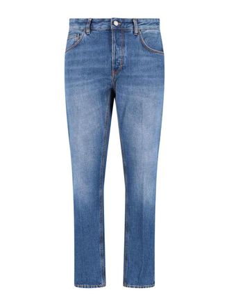 Pantaloni Torino Jean Droit - Bleu