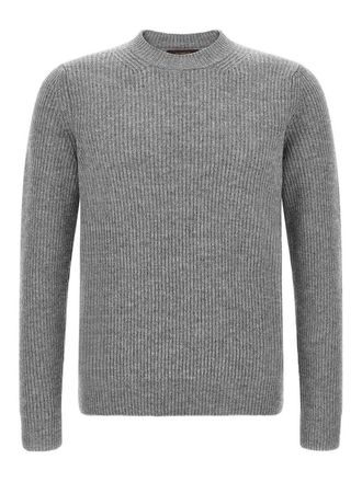 Zanone Pull Col Rond - Gris