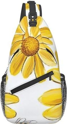 Generic Sac &agrave; dos d&eacute;t&eacute; &agrave; bandouli&egrave;re motif tournesol dabeille pour homme, sac &agrave; dos de randonn&eacute;e