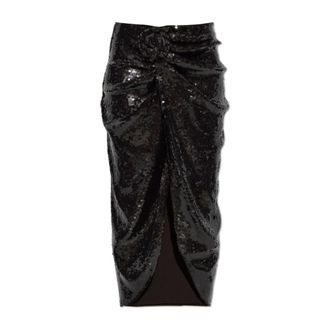 Rotate Sequins Knot Skirt - - Skirts - Damen - Braun - S
