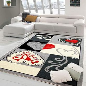 Petti Artigiani Italiani Teppich, Rot, 3 Stück