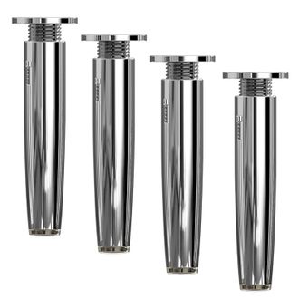 Generic M&ouml;belbeine 4er-Set, Metall Mit Schrauben Und Rutschfester Unterseite, Tischbeine, Konische Schrankf&uuml;&szlig;e Badezimmer, F&uuml;r Sofas, Couchtische, Kommodenf&uuml;&szlig;