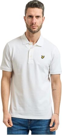 Lyle & Scott Homme, Tops, Blanc, Taille: 4XL Polo Uni