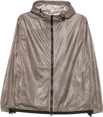 Borbonese Femme, Vestes, Multicolore, Taille: 42 FR Veste Coupe-Vent en Tissu OP