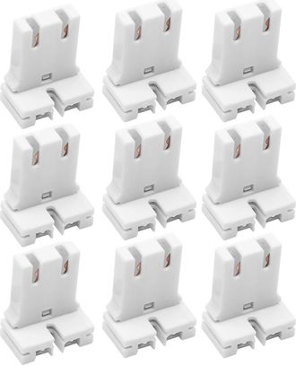 DOITOOL T8 T12 Lampenfassung U-Form Steckbar Fluoreszenzlampenhalter F&uuml;r Innenbeleuchtung B&uuml;ro Und Zuhause Einfacher Lampenwechsel