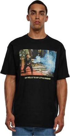 Mister Tee Mt2552 Scarface Little Friend T-Shirt surdimensionné, Noir, XL Hommes