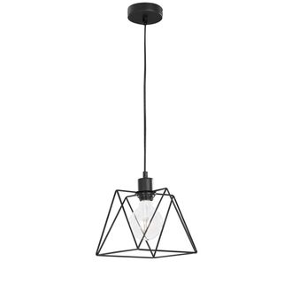Luce-Ambiente-Design Suspension Santana in Black Metal 23 Cm