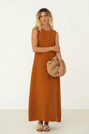 N&auml;z Damen vegan Kleid Leonie Brown