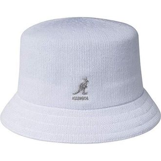Kangol Bob Tropic Bin Femme/Homme - Chapeau de Peche Musicien Ete Printemps-ete - XL (60-61 cm) Blanc