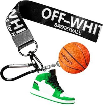 Generic Porte-cl&eacute;s &eacute;l&eacute;gant avec mini baskets et cordon, excellent cadeau pour les amis, les enfants, la famille, Vert, M