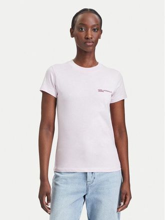 Karl Lagerfeld T-Shirt A1W17004 Hellrosa Slim Fit