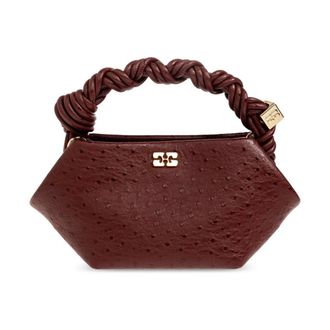Ganni Femme, Sacs, Rouge, Taille: ONE Size Mini Sac Bou Effet Autruche