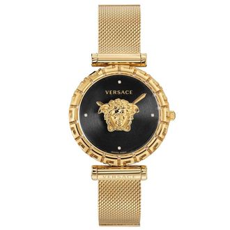 Versace Femme, Accessoires, Jaune, Taille: ONE Size Montre Palazzo Empire Greca Diamond