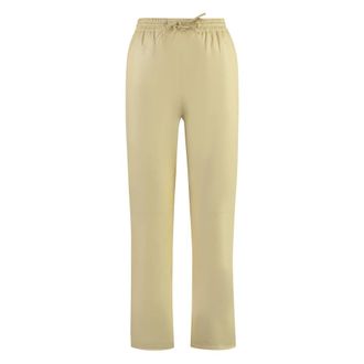 Yves Salomon Verstellbare Lederhose mit Kordelzug am Kn&ouml;chel - - Trousers - Damen - Gelb - XS