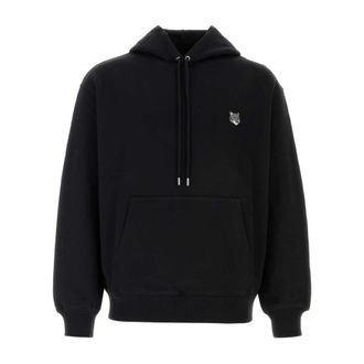 Maison Kitsun&eacute; Cotton Sweatshirt - - Sweatshirts & Hoodies - Herren - Schwarzk - M
