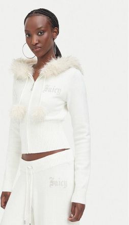 Juicy Couture Strickjacke JCWAS226309 Creme Regular Fit