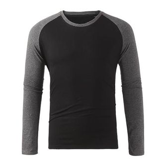 Generic T-shirt pour homme - Mode d&eacute;t&eacute; d&eacute;contract&eacute;e - T-shirt &agrave; manches longues, Noir, XXL
