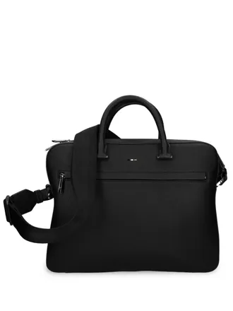 BOSS sac dordinateur à logo embossé - Noir