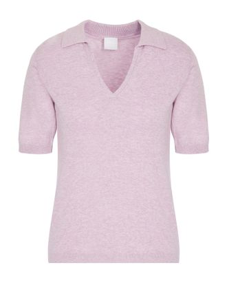 8 by YOOX KNIT SLIM FIT S/SLEEVE POLO-NECK SWEATER