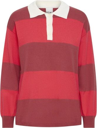 Ichi Ichi, Femme, Pulls, Multicolore, Taille: 44 FR Cowhide Comb Polo