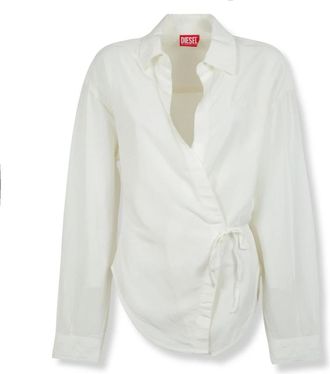 Diesel Femme, Blouses et Chemises, Blanc, Taille: 44 FR C-Delphos-S3