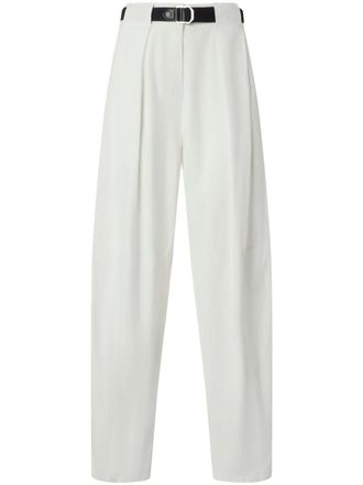 Pinko pantalon &agrave; d&eacute;tail pliss&eacute; - Blanc