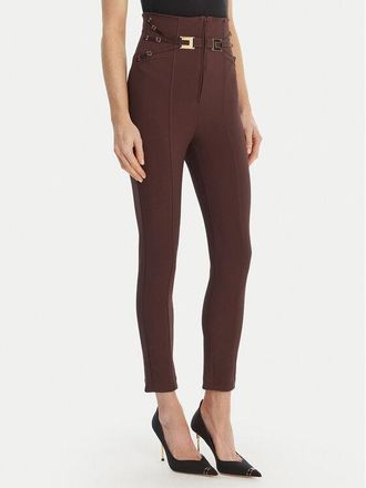 Elisabetta Franchi Stoffhose PA-158-61E2-V350 Braun Skinny Fit