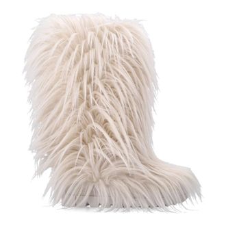 Goldbergh Goldbergh, Femme, Chaussures, Blanc, Taille: 36 EU Bottines Leonora en fausse fourrure