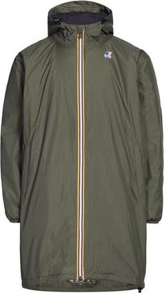 K-Way K -way - wasserdichte Mid -Länge Parka - Kaki