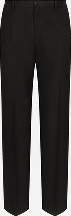 Dolce & Gabbana Wollhose Mit Geradem Bein - Mann Hosen Und Shorts Schwarz 44