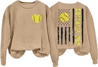 Generic Pull pour femme - Imprim&eacute; graphique britannique - Haut surdimensionn&eacute; - Col rond - Manches longues - Automne - Hiver - D&eacute;contract&eacute; - Confortable - Ten