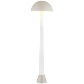 Globo Lighting Lampadaire, lampe sur pied, lampe de bureau, m&eacute;tal, finition mate couleur sable, avec interrupteur au pied, H150 cm